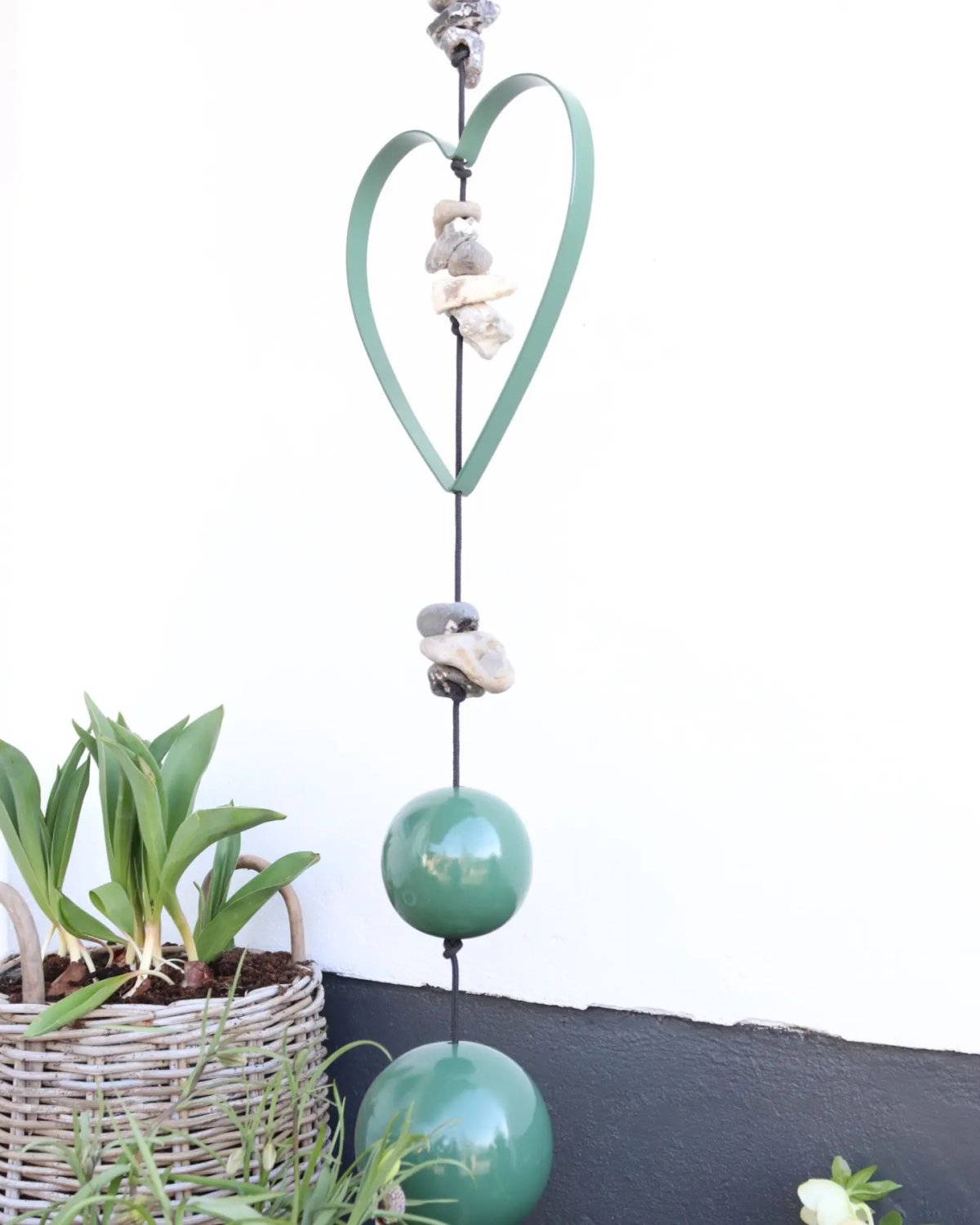 Hjerte outline grøn lille - Bolig/Livsstil - SAMILLA